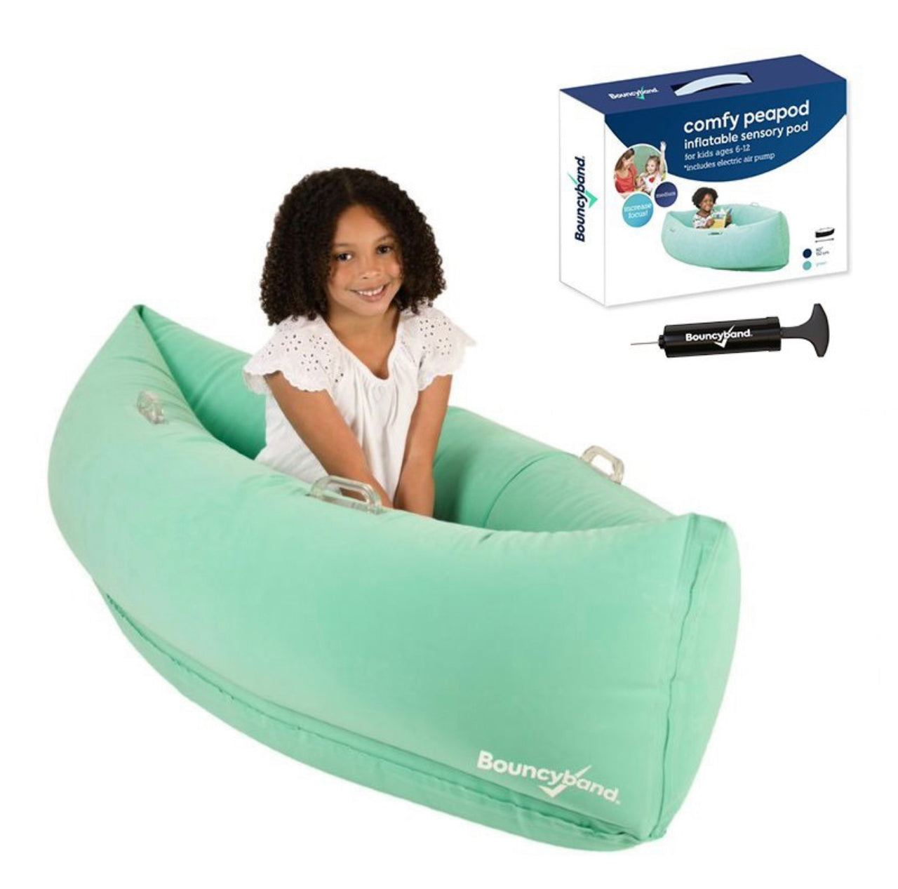 Hugging Inflatable Peapod Sensory Hug Canoe 1.5mtr/Green– SENsory Toys4U